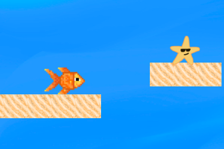 2d platformer as a fish - Free Addicting Game